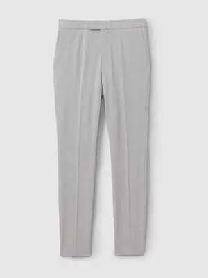 REISS Found Stretch Slim Fit Trousers - Grey
