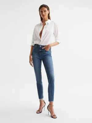 Paige Hoxton Ankle High Rise Skinny Jeans