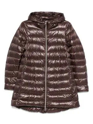 Herno Herno A-Shape Midi Down Jacket - Brown