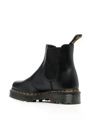 Dr. Martens Leather Round-toe Boots - Black