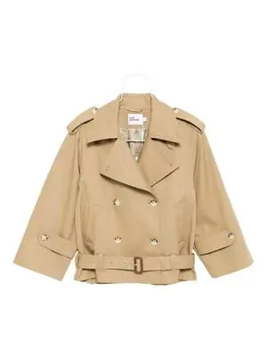 SELF-PORTRAIT Self-Portrait Trench Jacket - Beige