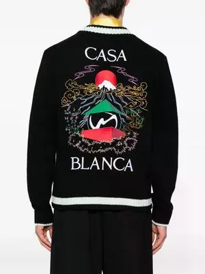 Casablanca Embroidered Cardigan