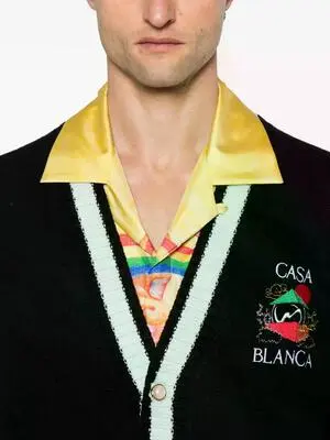 Casablanca Embroidered Cardigan