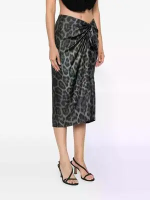Stella McCartney Leopard-print Asymmetric Skirt