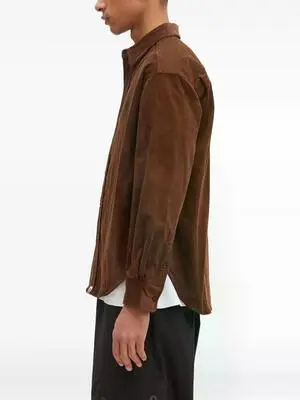 A BATHING APE Corduroy Button-down Shirt - Brown
