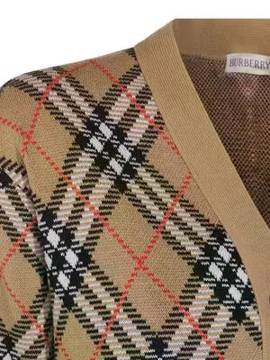 Burberry Checked Cardigan