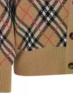 Burberry Checked Cardigan