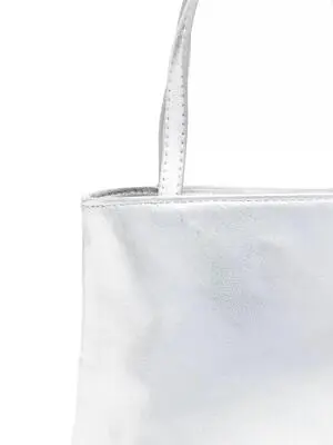 HAI Leather Tote Bag - Silver