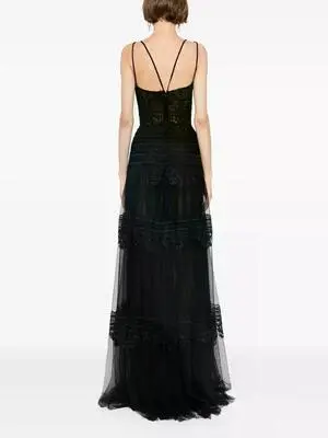 SAIID KOBEISY Lace Sleeveless Dress - Black