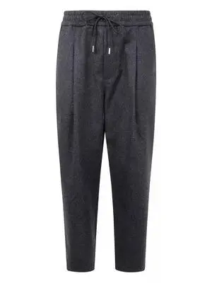 Drole De Monsieur Pleated Drawstring Trousers