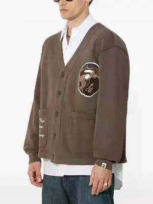 A BATHING APE College Badges Button Cardigan