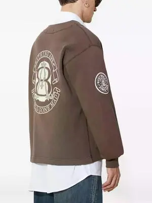 A BATHING APE College Badges Button Cardigan