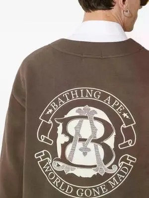 A BATHING APE College Badges Button Cardigan
