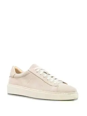 Eleventy Suede Leather Trainers - Neutrals