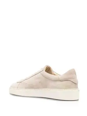 Eleventy Suede Leather Trainers - Neutrals
