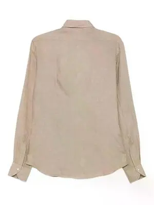 DELL'OGLIO Long-sleeve Linen Shirt