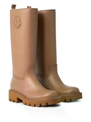 Moncler Logo Patch Knee-high Boots