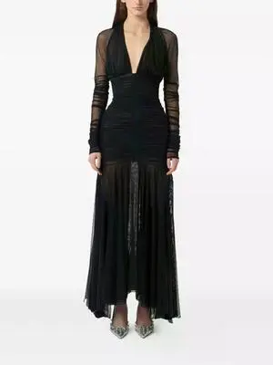 Blumarine Ruched Tulle Dress