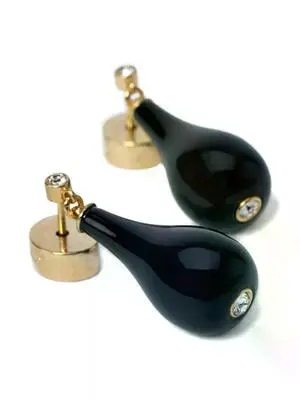 TOTEME Crystal-embellished Drop Earrings - Black