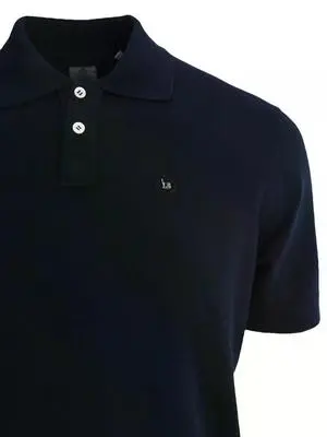 LUIGI BORRELLI Piquet-cotton Polo Shirt - Blue
