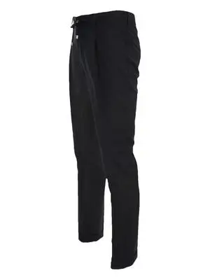 LUIGI BORRELLI Pleated Drawstring Trousers