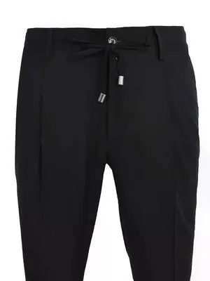 LUIGI BORRELLI Pleated Drawstring Trousers