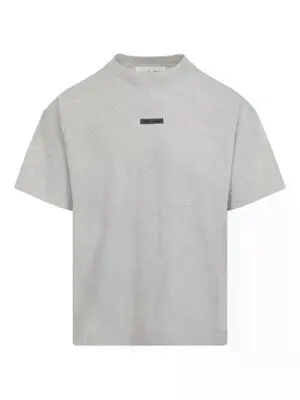 Fear Of God Logo-plaque Cotton T-shirt - Grey