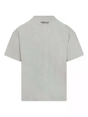 Fear Of God Logo-plaque Cotton T-shirt - Grey