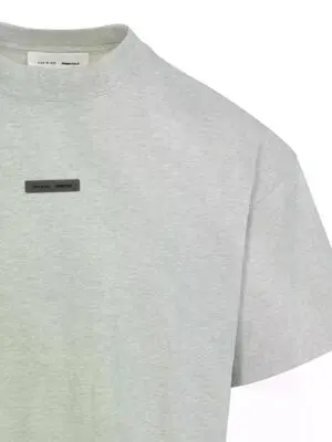 Fear Of God Logo-plaque Cotton T-shirt - Grey