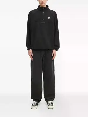 AAPE BY *A BATHING APE Button-placket Fleece Sweatshirt