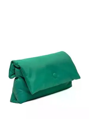 GAVA Ruched Leather Clutch