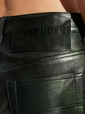 JIL SANDER Leather Trousers