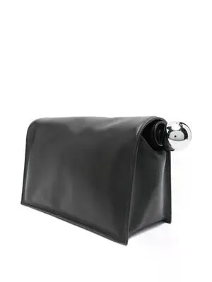 Jacquemus The Rond Carré Leather Clutch Bag - Black