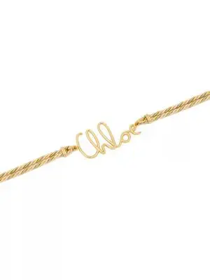 Chloé Plage Braided-cord Logo Necklace