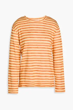 Zimmermann Striped Linen-jersey Top