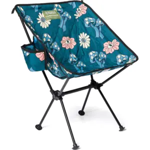 PARKS PROJECT Shrooms Quilted Packable Camp Chair - Dusty Teal