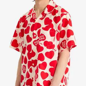 HUMAN MADE Heart Vacation Shirt - White