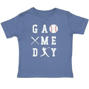 SWEET WINK Baseball Game Day Short Sleeve T-shirt - Indigo