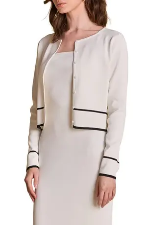 Endless Rose Contrast Stripe Fine Knit Cardigan
