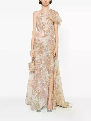 SAIID KOBEISY Embroidered Maxi Dress