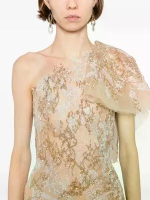 SAIID KOBEISY Embroidered Maxi Dress