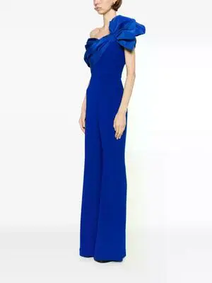 SAIID KOBEISY Draped Bow Jumpsuit