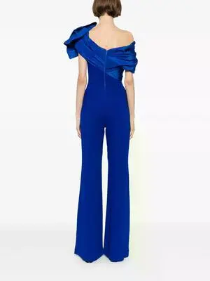SAIID KOBEISY Draped Bow Jumpsuit