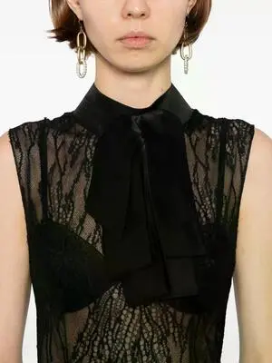 SAIID KOBEISY Lace Sleeveless Dress - Black