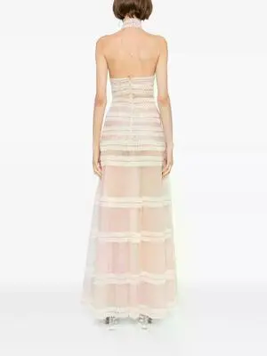 SAIID KOBEISY Lace Sleeveless Dress - Pink