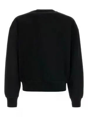 Alexander McQueen Logo-embroidered Cotton Sweatshirt - Black