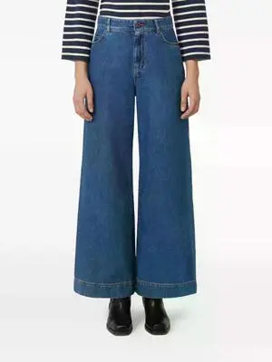 Max Mara Wide-leg Cropped Jeans
