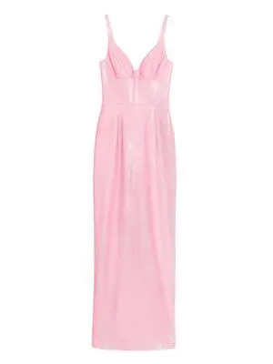 SILK LOVE & LACE Sequin-embellished Maxi Dress