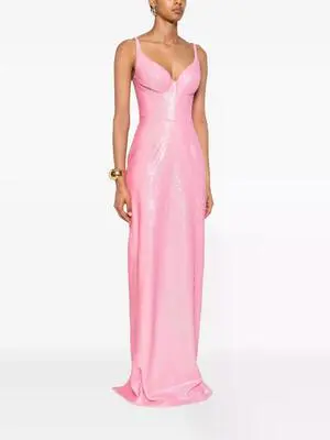 SILK LOVE & LACE Sequin-embellished Maxi Dress