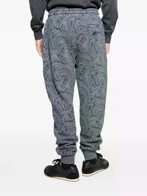 Etro Paisley-print Drawstring Track Pants - Blue